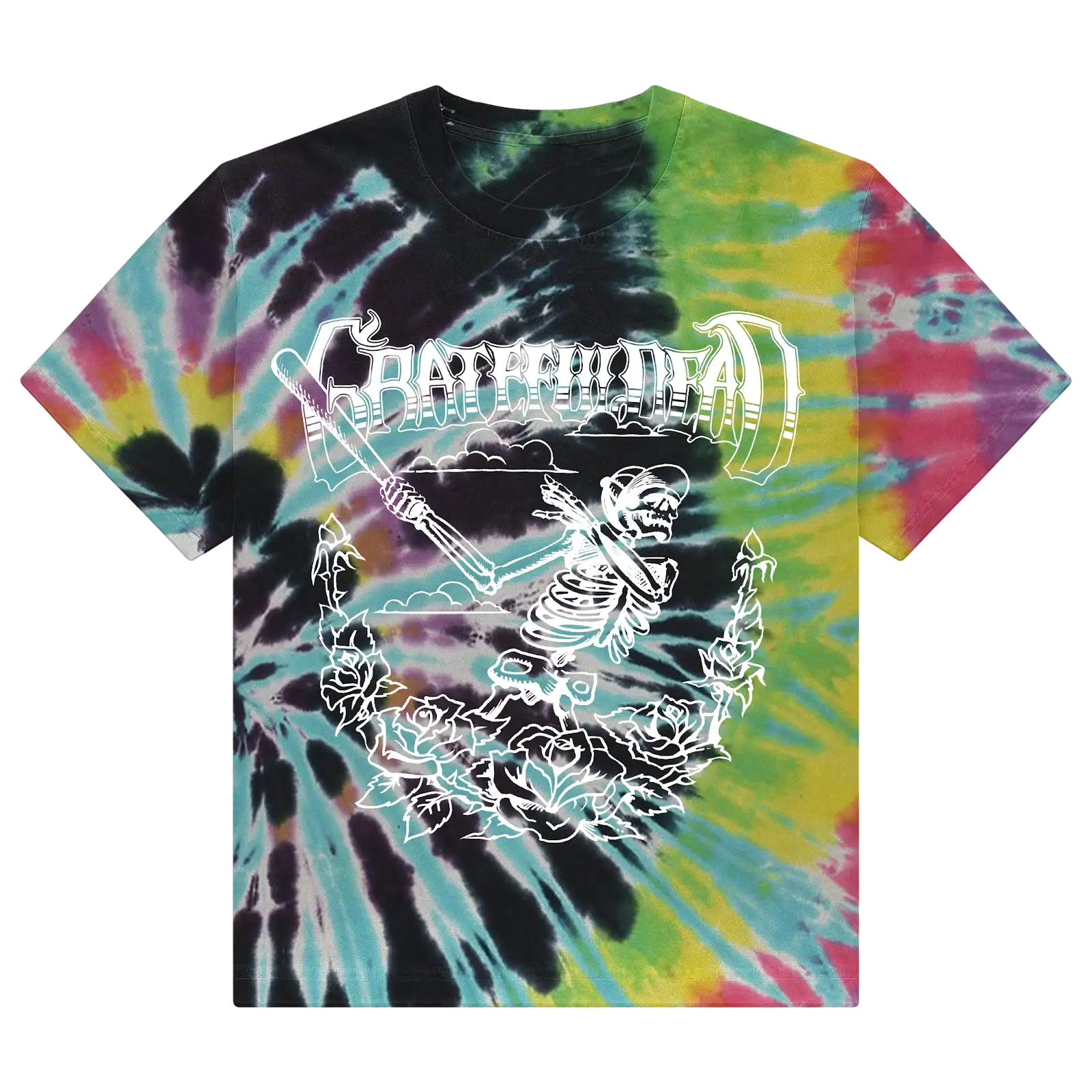 Baseball Skelly Tie-Dye T-Shirt – Grateful Dead