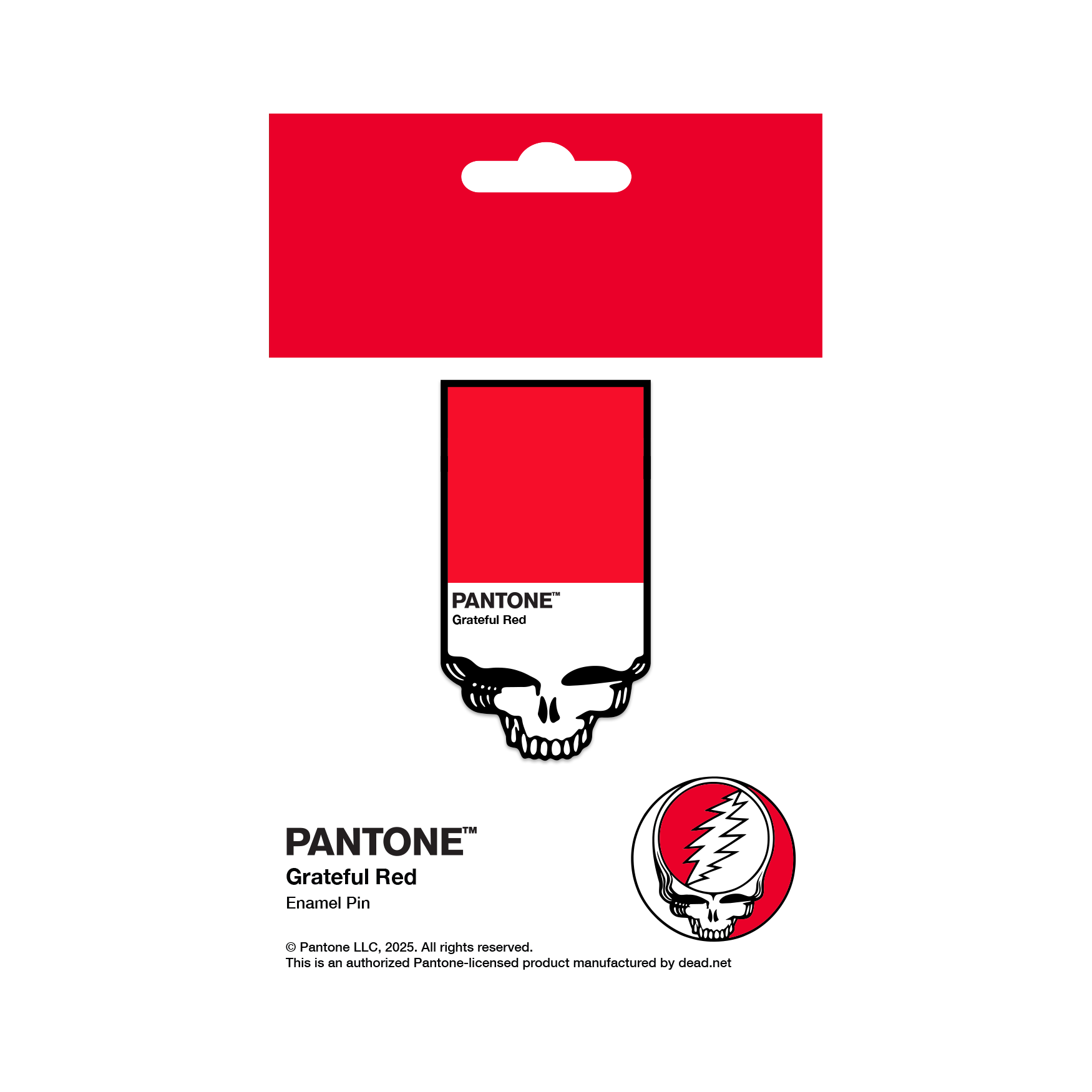 Grateful Red Enamel Pin – Grateful Dead