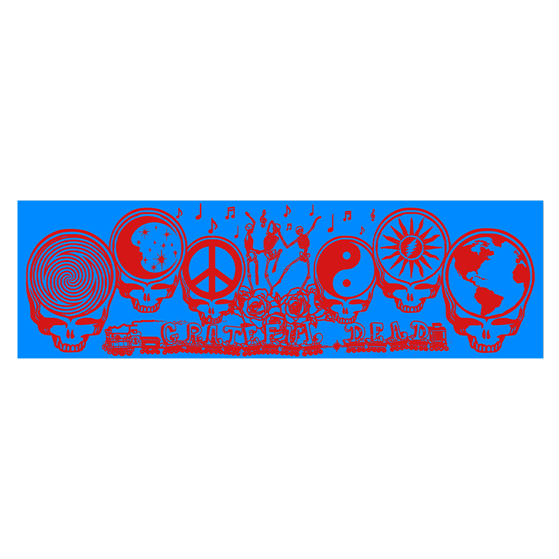 Stealie-Train-Bumper-Sticker – Grateful Dead